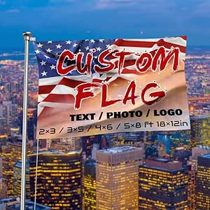 Amazon.com : Custom Flag Double Side 3x5 FT - Personalized Outdoor Flags Banners - Design Your ...
