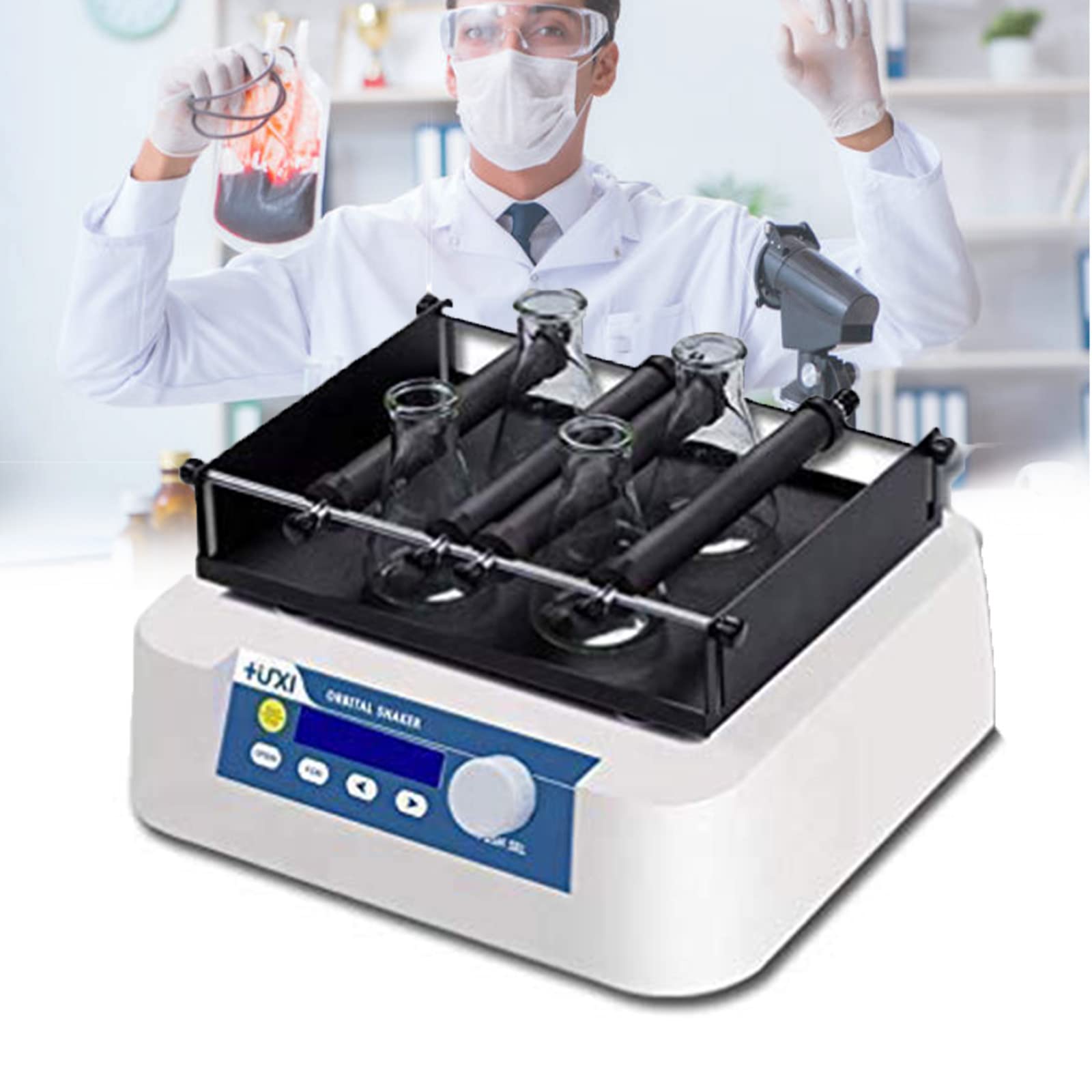 Buy Digital Orbital Shaker Adjustable Speed at 50-250 RPM, Lab Orbital ...