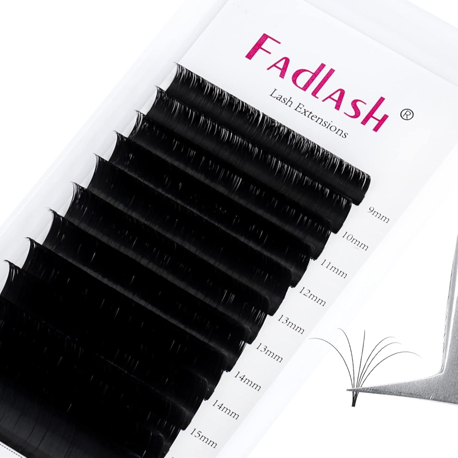 Amazon.com: Easy Fan Volume Lashes 8-14mm Mixed Tray CC Curl Lash ...