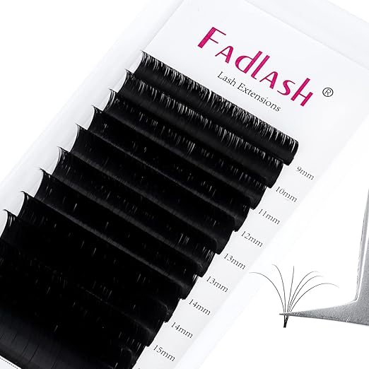 Amazon.com: Easy Fan Volume Lashes 9-17mm Mixed Tray D Curl Lash ...