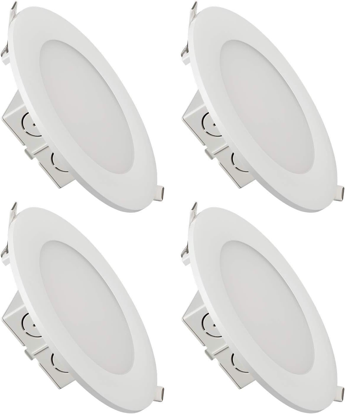 TORCHSTAR 6 Inch Slim Recessed LED Light, Canless Retrofit Integrated ...