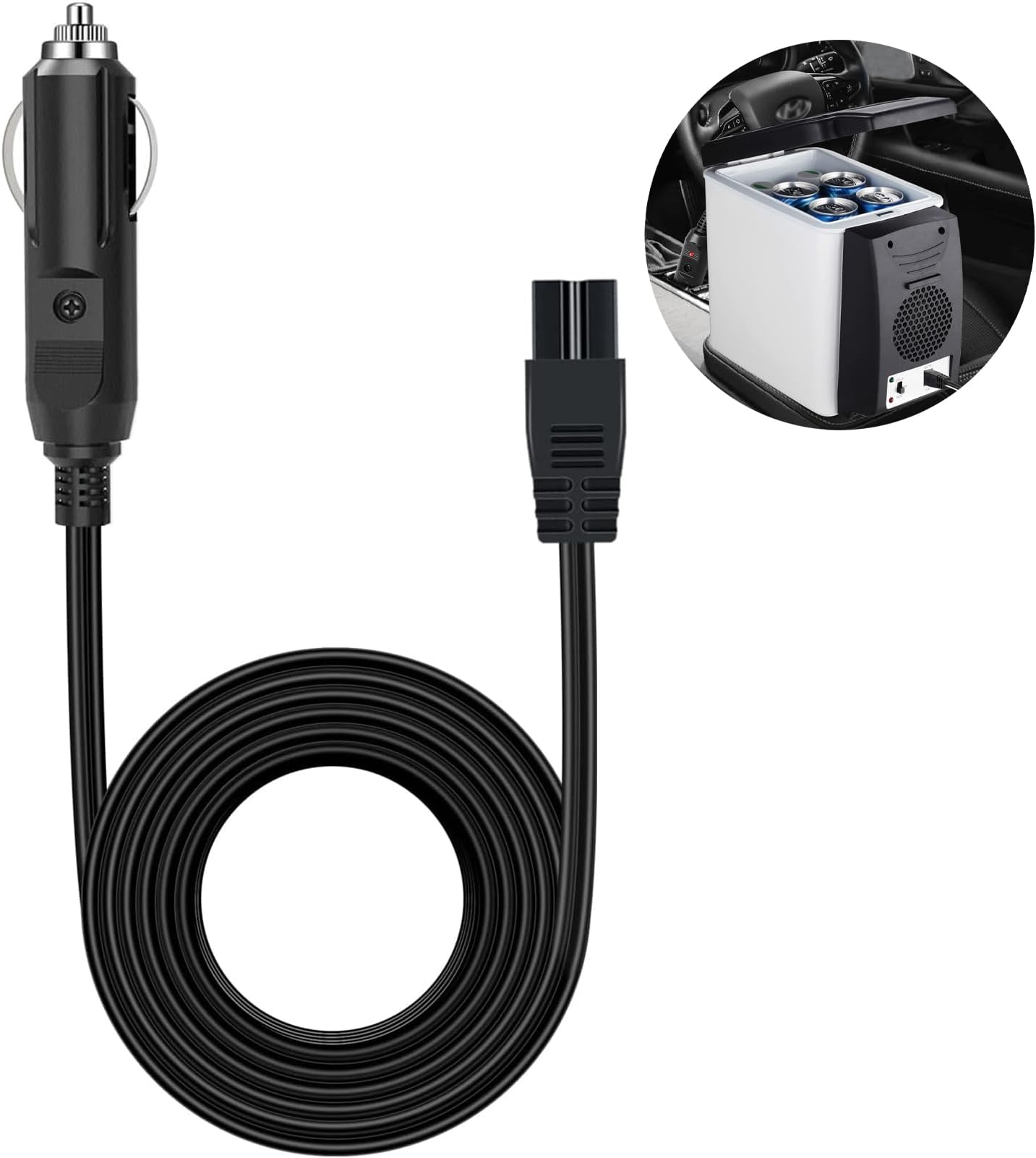 1.8m Car Refrigerator Power Cord, 12V Replacement Car Cooler Cool Box ...