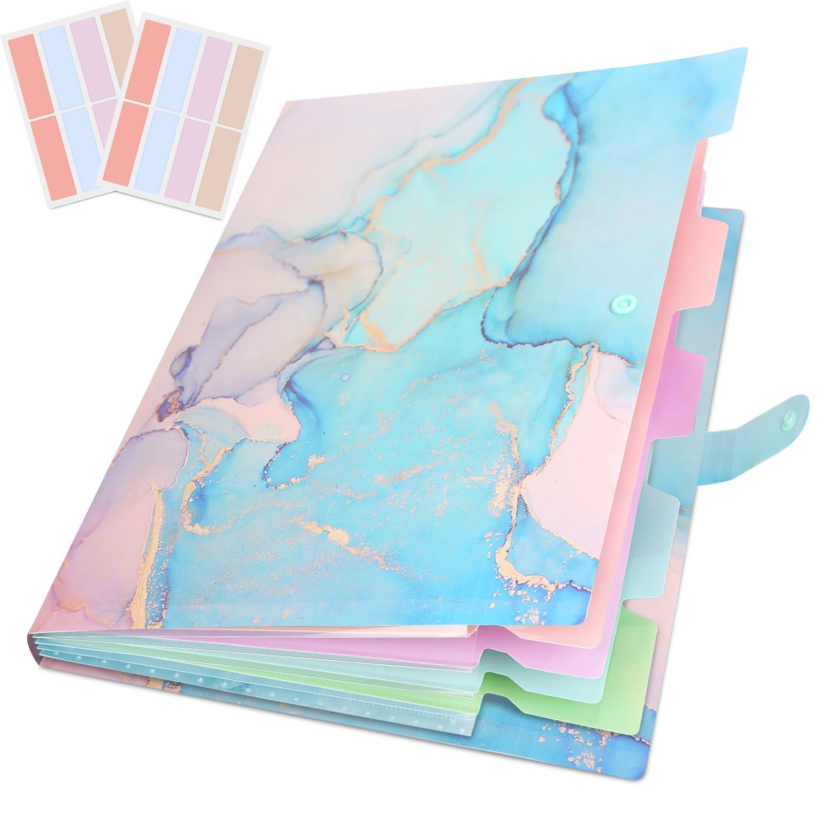 Amazon.com : Expanding File Folder, Aesthetic Folders for School ...