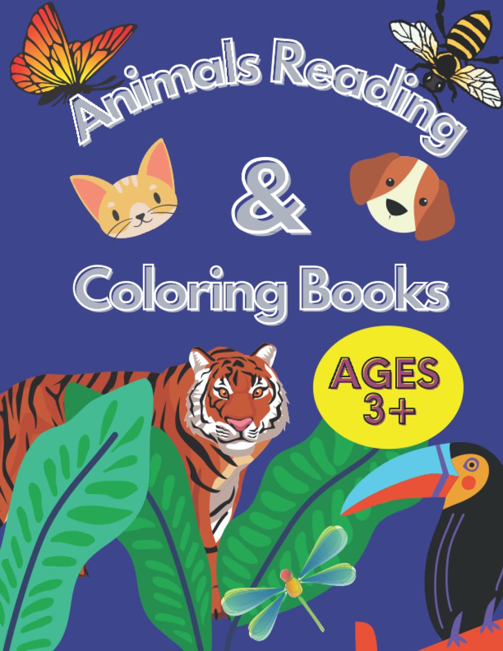 Animals Reading And Coloring Books Series Woodland Animal Friends ...