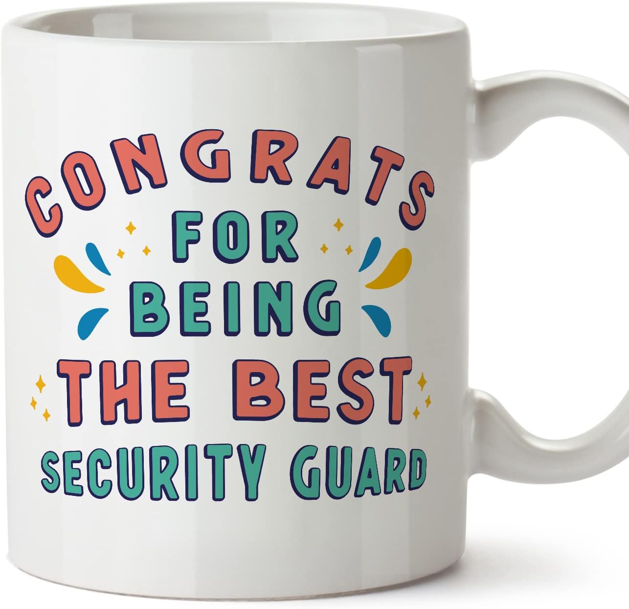 MUGFFINS Security Guard Mug - in English - Congrats for Being The Best ...