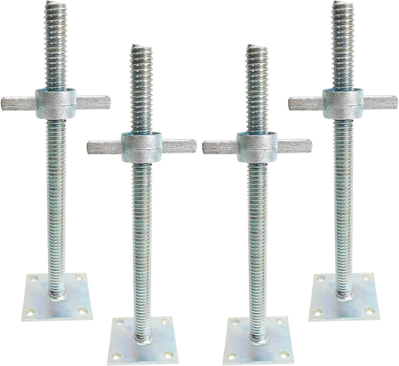 ANAQA 18" Scaffold Adjustable Leveling Jack Solid Screw Jacks with Big ...