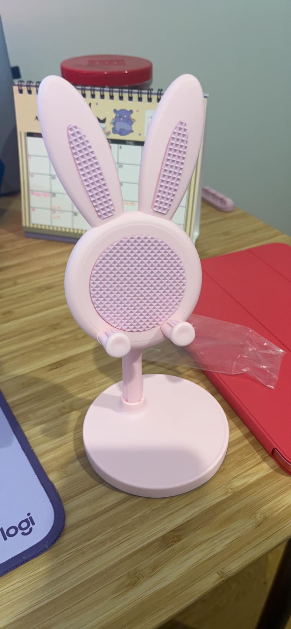 Cell Phone Stand,Angle Height Adjustable Bunny Phone Stand for Desk ...
