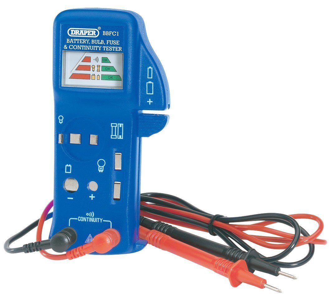 Draper 57574 Multi-Purpose Tester for Battery/Bulb/Fuse/Plug/Continuity ...
