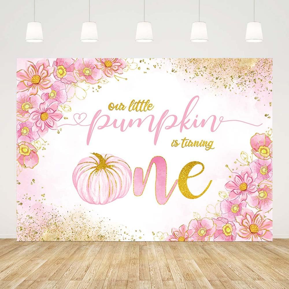 Amazon.com : AIBIIN 7x5ft Our Little Pumpkin is Turning One Backdrop ...