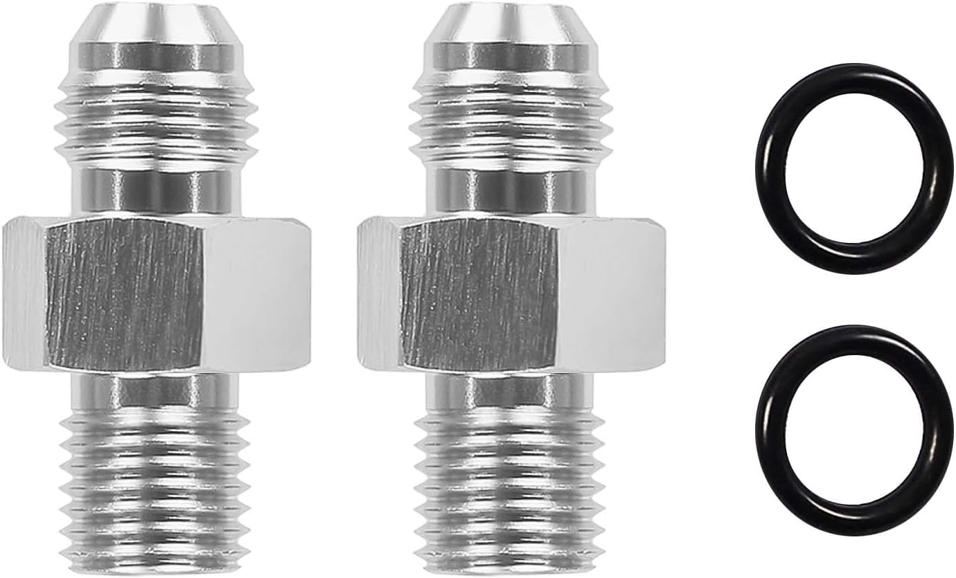 Amazon.com: 2Pcs Transmission Adapter Fittings Front and Rear-6AN Flare ...