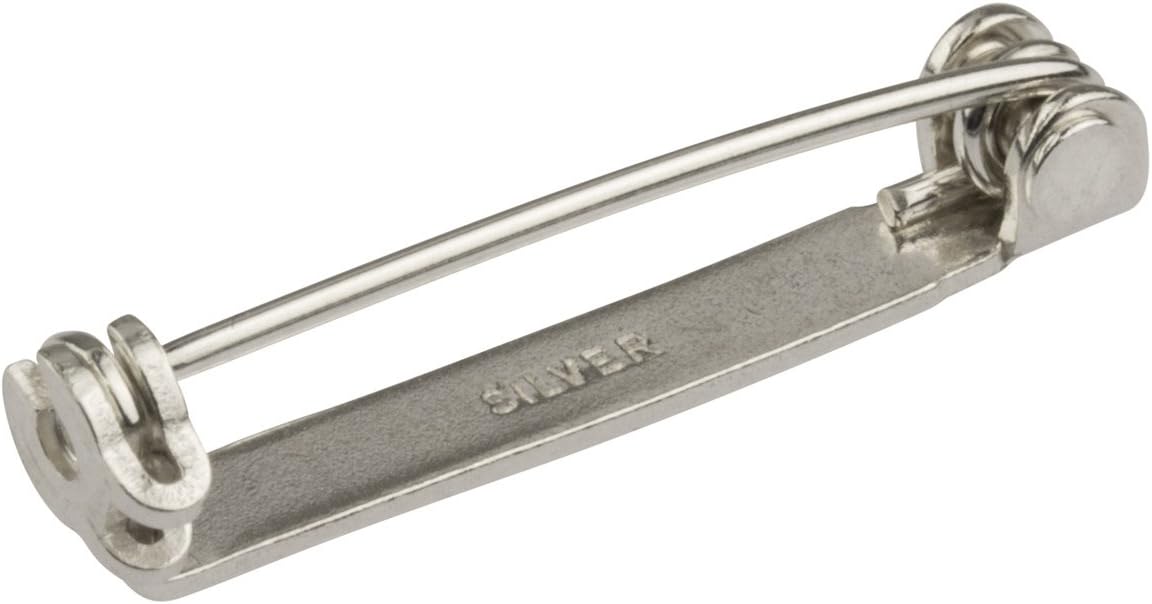 Cooksongold Sterling Silver Brooch Back with Revolver Safety Catch ...