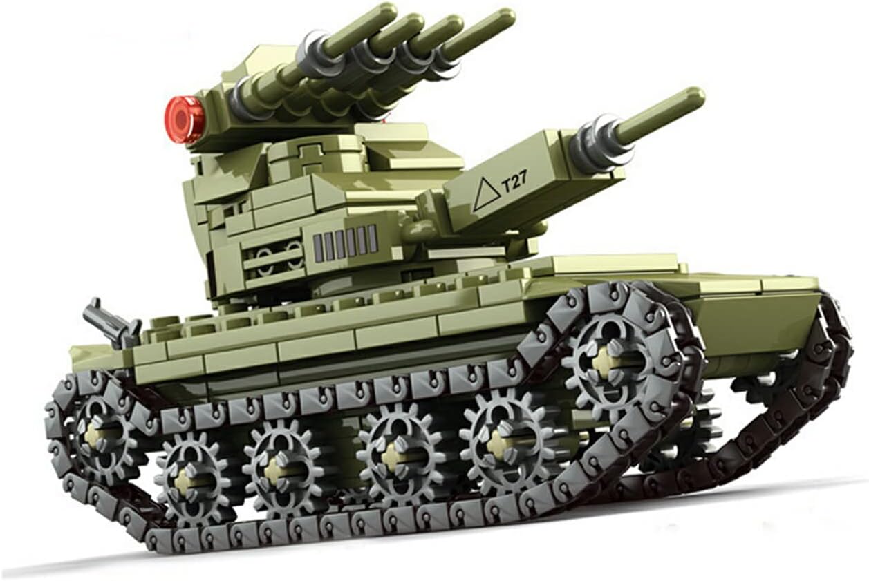 Amazon | AFMシリーズ 4in1 ゾルファガール主力戦車 コンプリートセット（PT-76/MBT-2000/ビッカースMk3/M2中戦車）627Blocks | プラモデル 通販