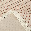 Amazon.com: eTRY Red Strawberry Lace Rectangle Tablecloth Cotton Linen ...