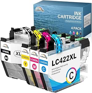 colorfly High Capacity LC422XL Ink Cartridges Compatible with Brother ...