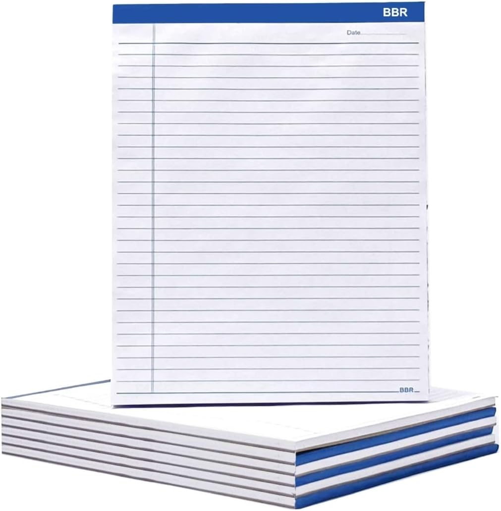 BIG BOX RETAIL Wide Legal Notepad for Writing Notes and Office pads ...