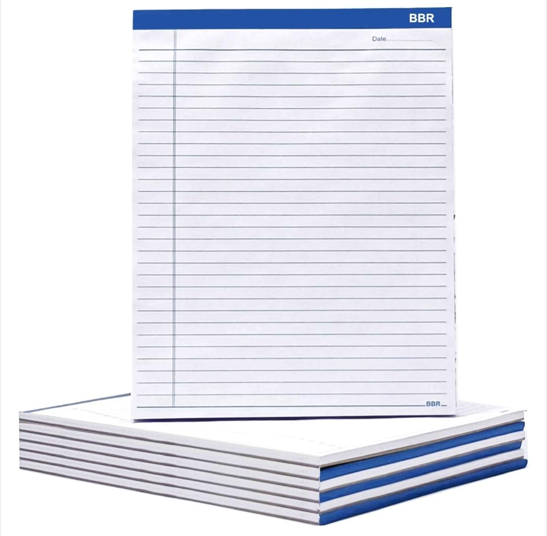 BIG BOX RETAIL Wide Legal Notepad for Writing Notes and Office pads ...