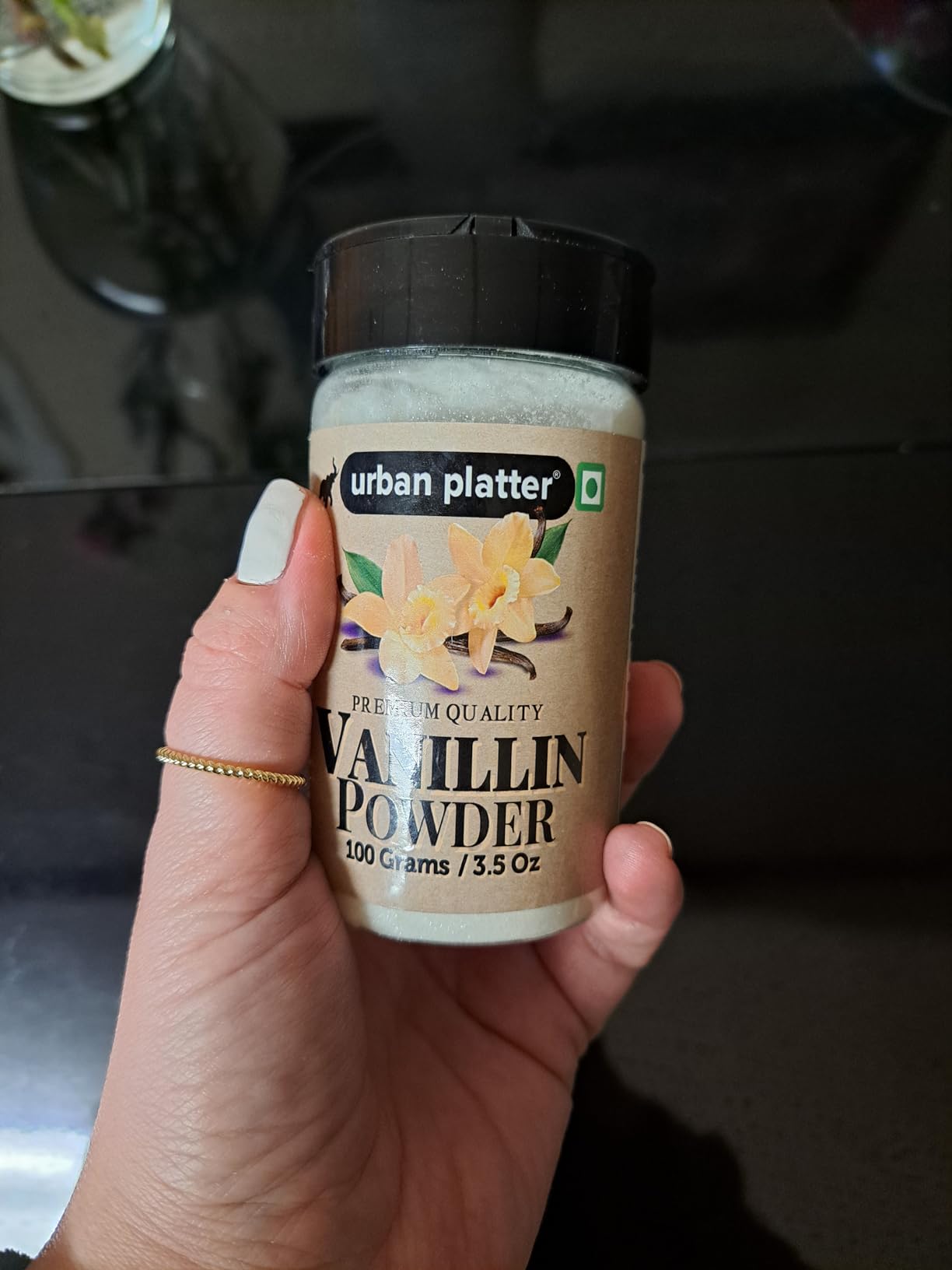 Amazon.com : Urban Platter Vanillin Powder, 100g/3.5oz [Finely Ground ...