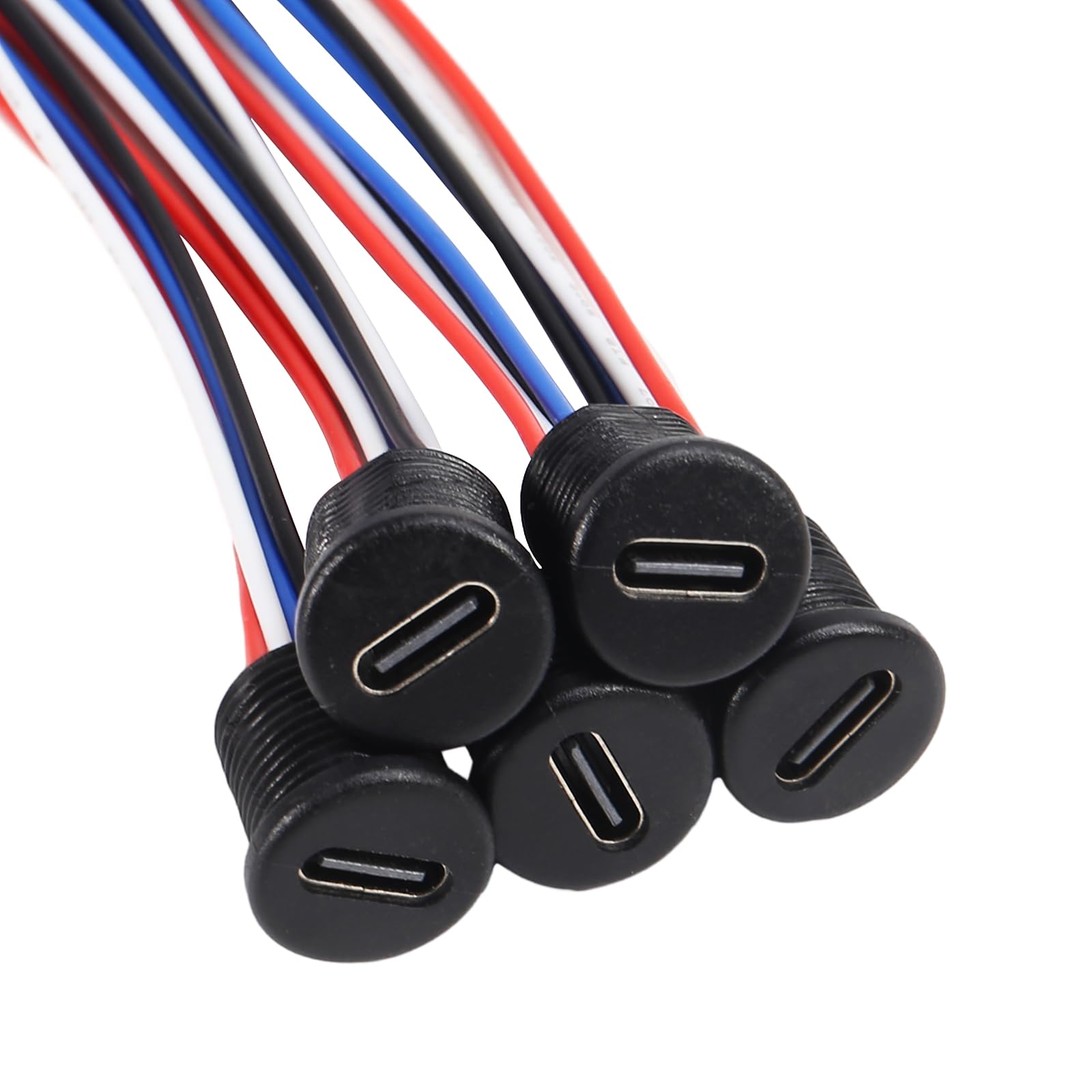 Snapklik.com : ALMOCN 5PCS Type-C Female Chassis 4 Pin Type-C Female ...