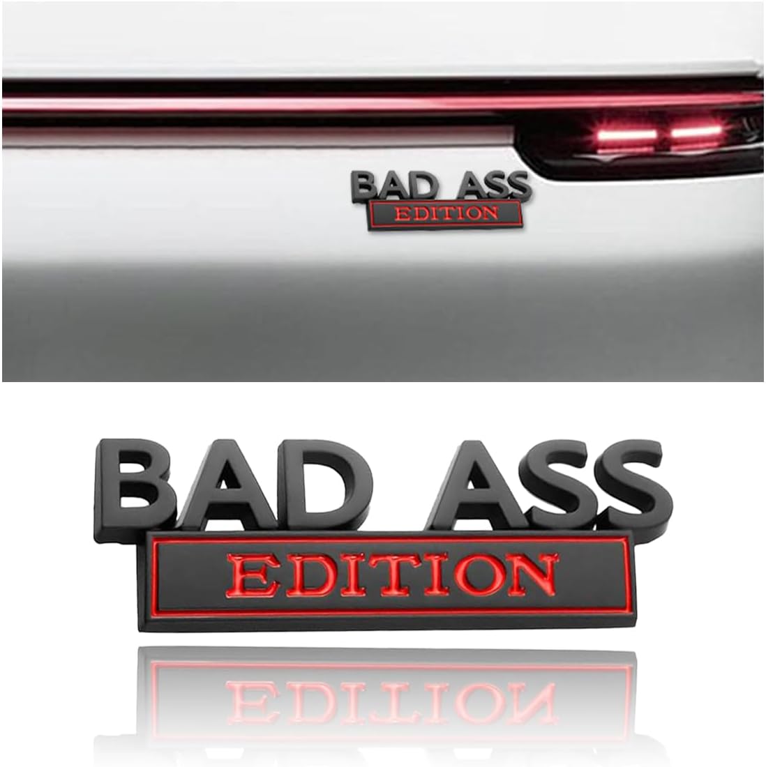 Amazon.com: Car Bad Ass Edition Emblem, Car Fender Bumper Hood Trunk 3D ...