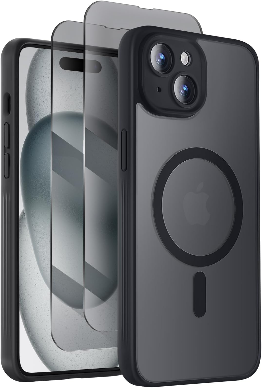 Amazon.com: jaroco for iPhone 15 Plus Case, with [Privacy Screen ...