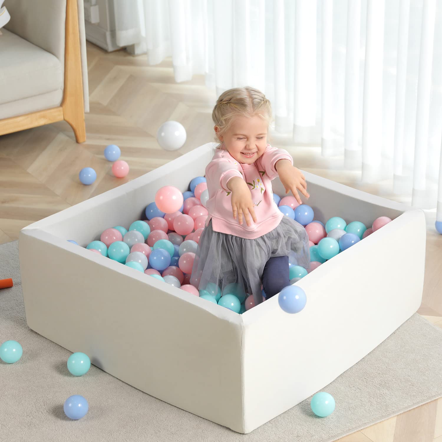 Snapklik.com : TRENDBOX Ball Pit 354x354x138in Memory Foam Pit Soft ...
