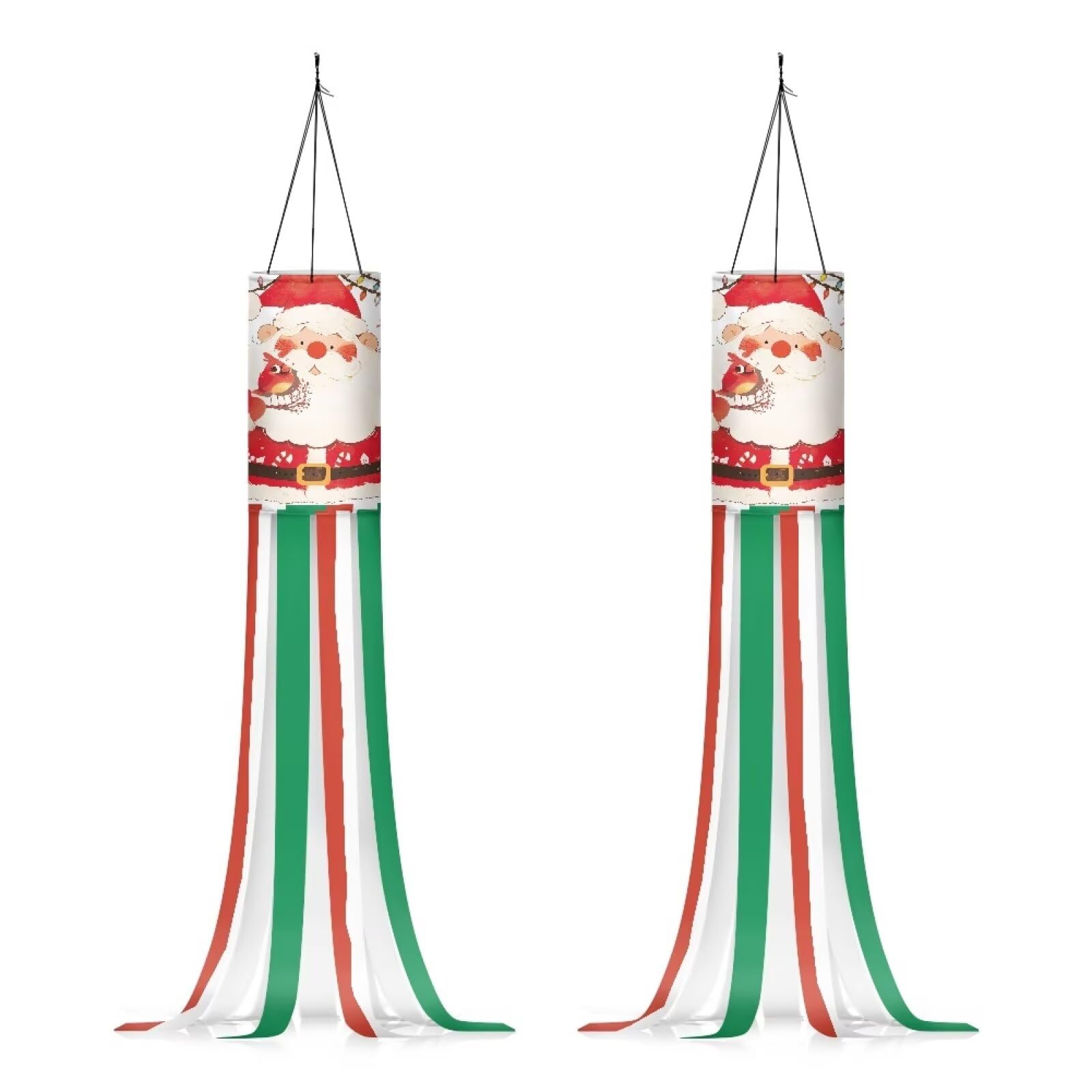 Snapklik.com : Goronwyfloyd Cartoon Santa Claus And Bird Windsock Dirt ...