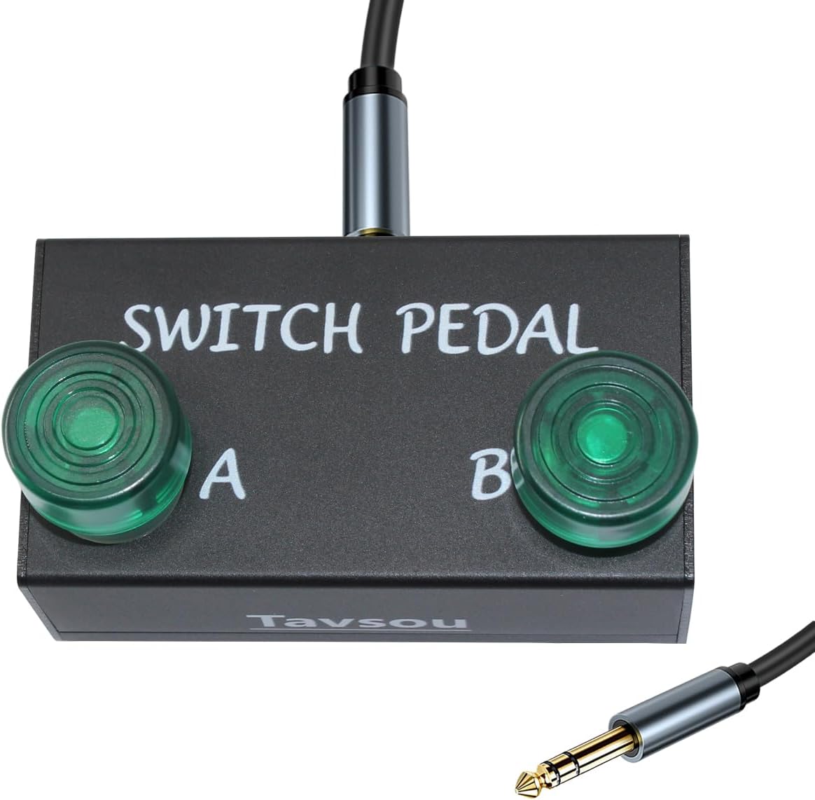 Tavsou Dual Footswitch Pedal For Guitar Effect Pedal With TRS Cable ...