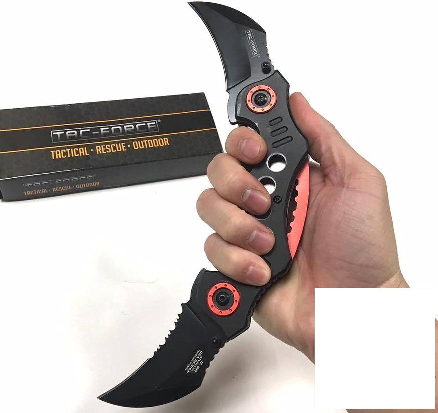 Amazon.com: Black Double Karambit Carbon Steel Razor Sharp Blades ...