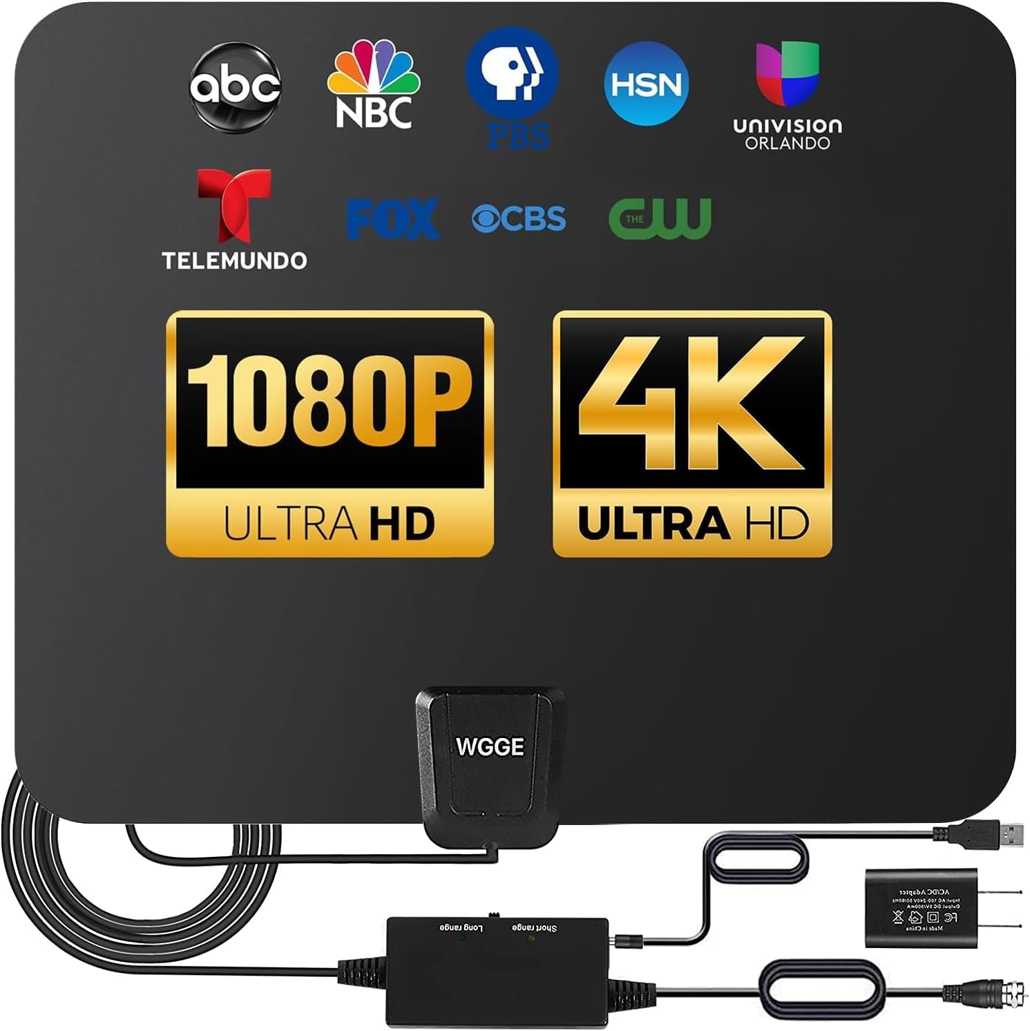 Amazon.com: GREALT Digital TV Antenna Long Range 900 Miles, Supports HD ...