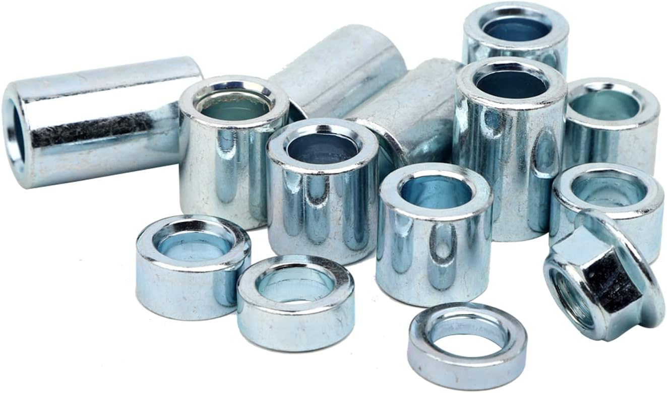 Amazon.com: MInho 13Pcs M12 Industrial Steel Spacer Sleeve Bushings Fit ...