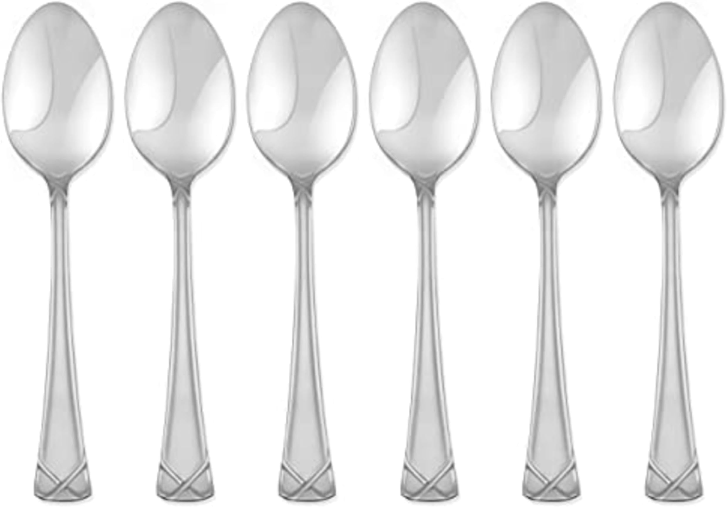 Amazon.com: Hampton Forge Evansvile Frosted Set of 6 Dinner Spoon, 0.55 ...