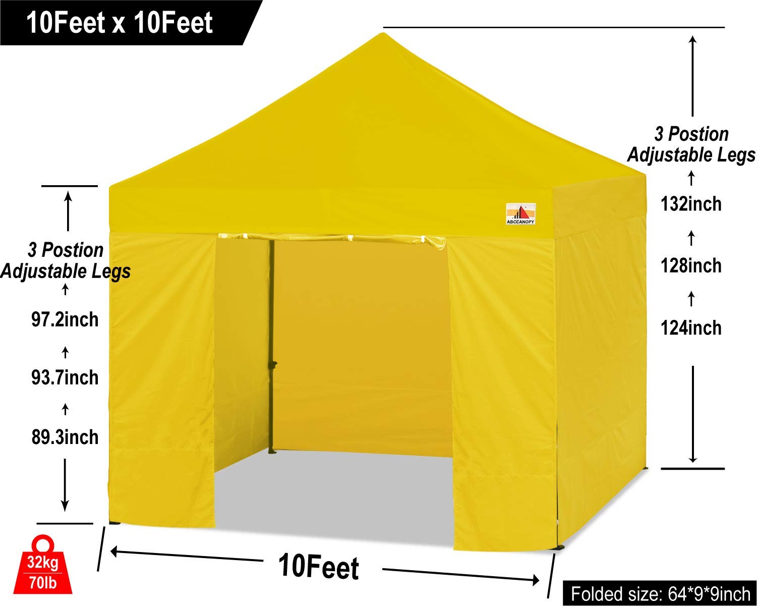 Snapklik.com : ABCCANOPY Heavy Duty Easy Pop Up Canopy Tent