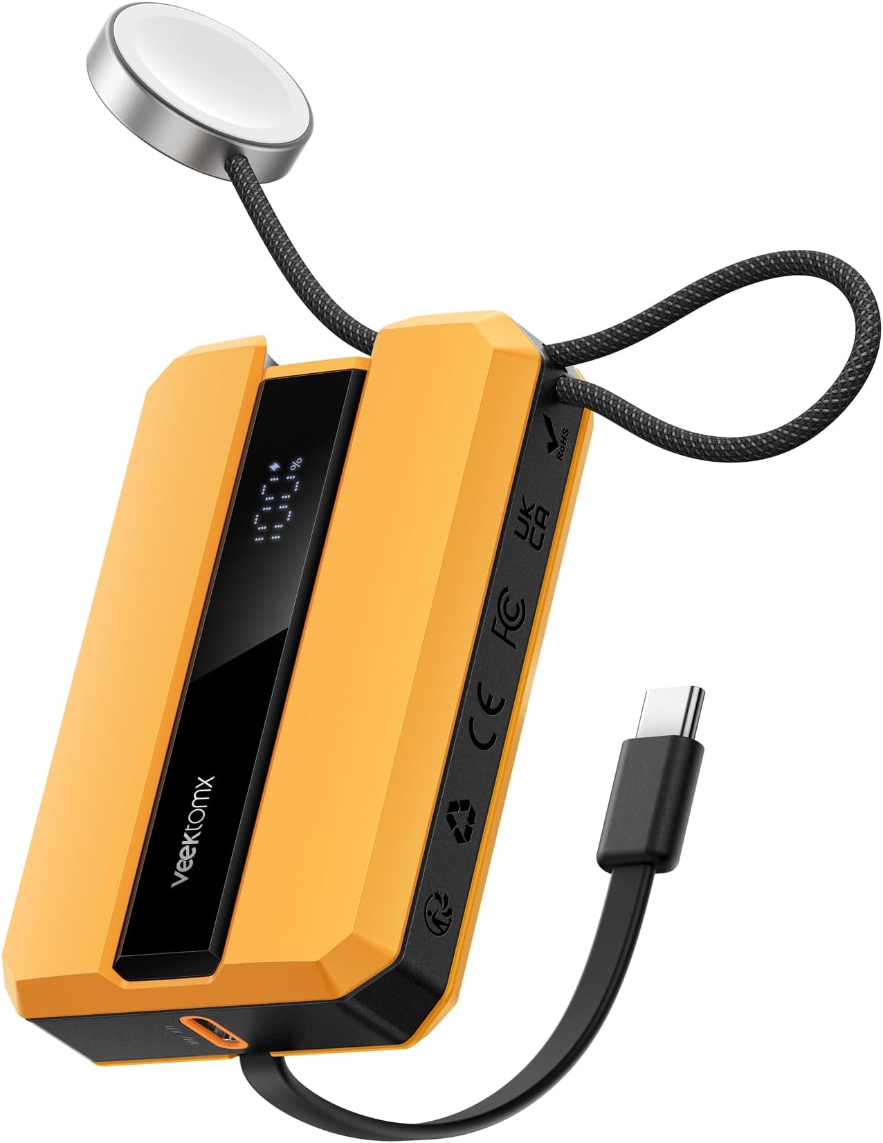 Amazon.com: VEEKTOMX PD 30W Power Bank Fast Charging with Built-in USB ...