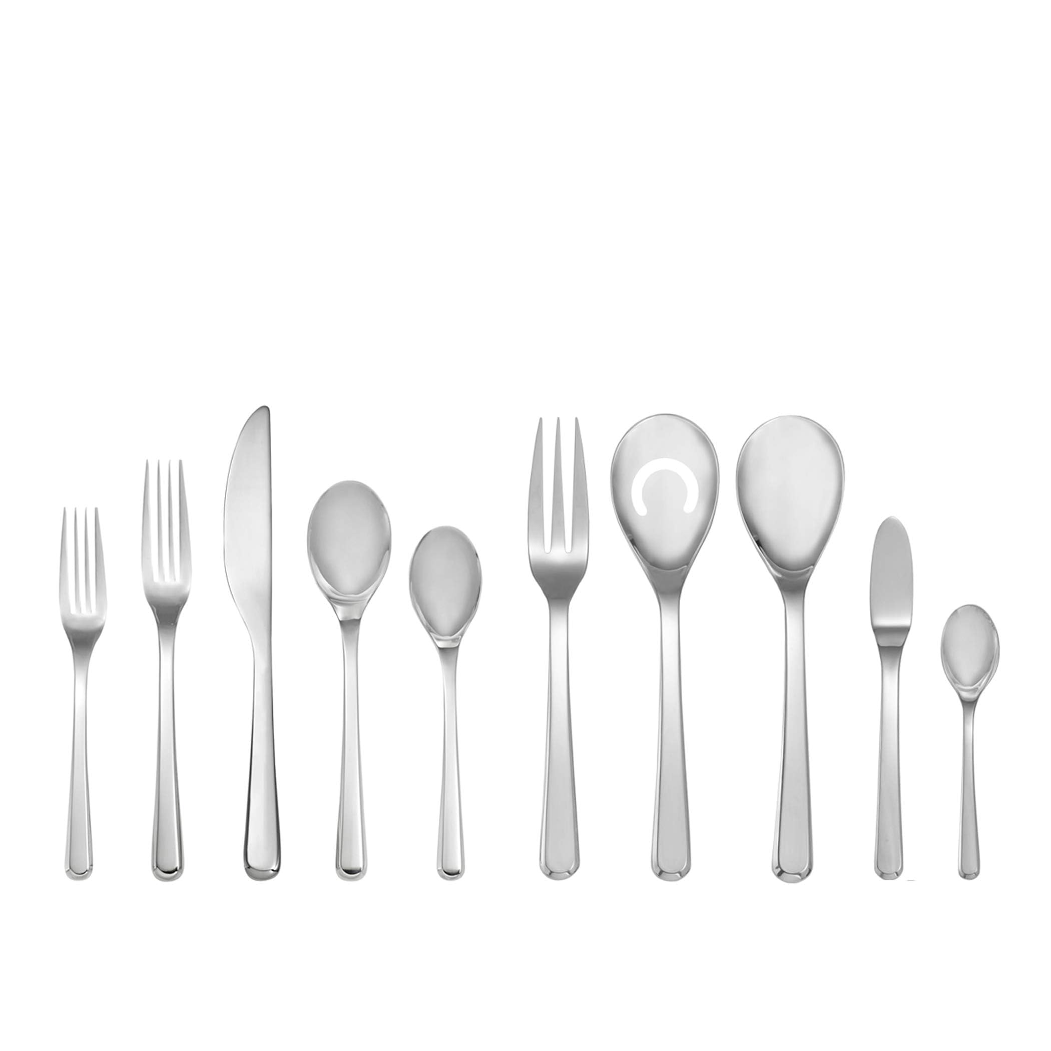 Snapklik.com : Nambe Aura 45-Piece Flatware Set 18/10 Stainless Steel ...