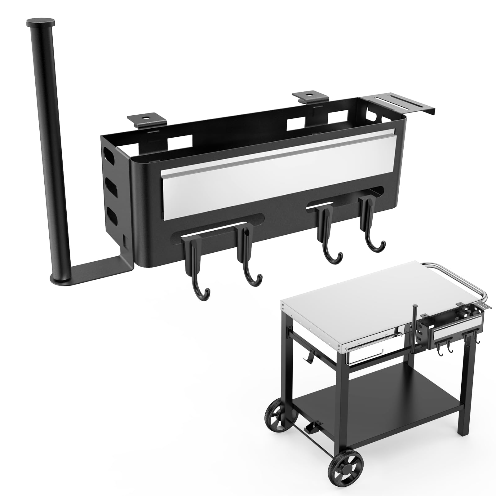 Amazon.com: Uniflasy Universal Grill/Griddle Caddy for Outdoor Cart ...