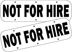 Amazon.com: Not for Hire Magnet for Cars, Heavy Duty Not for Hire ...