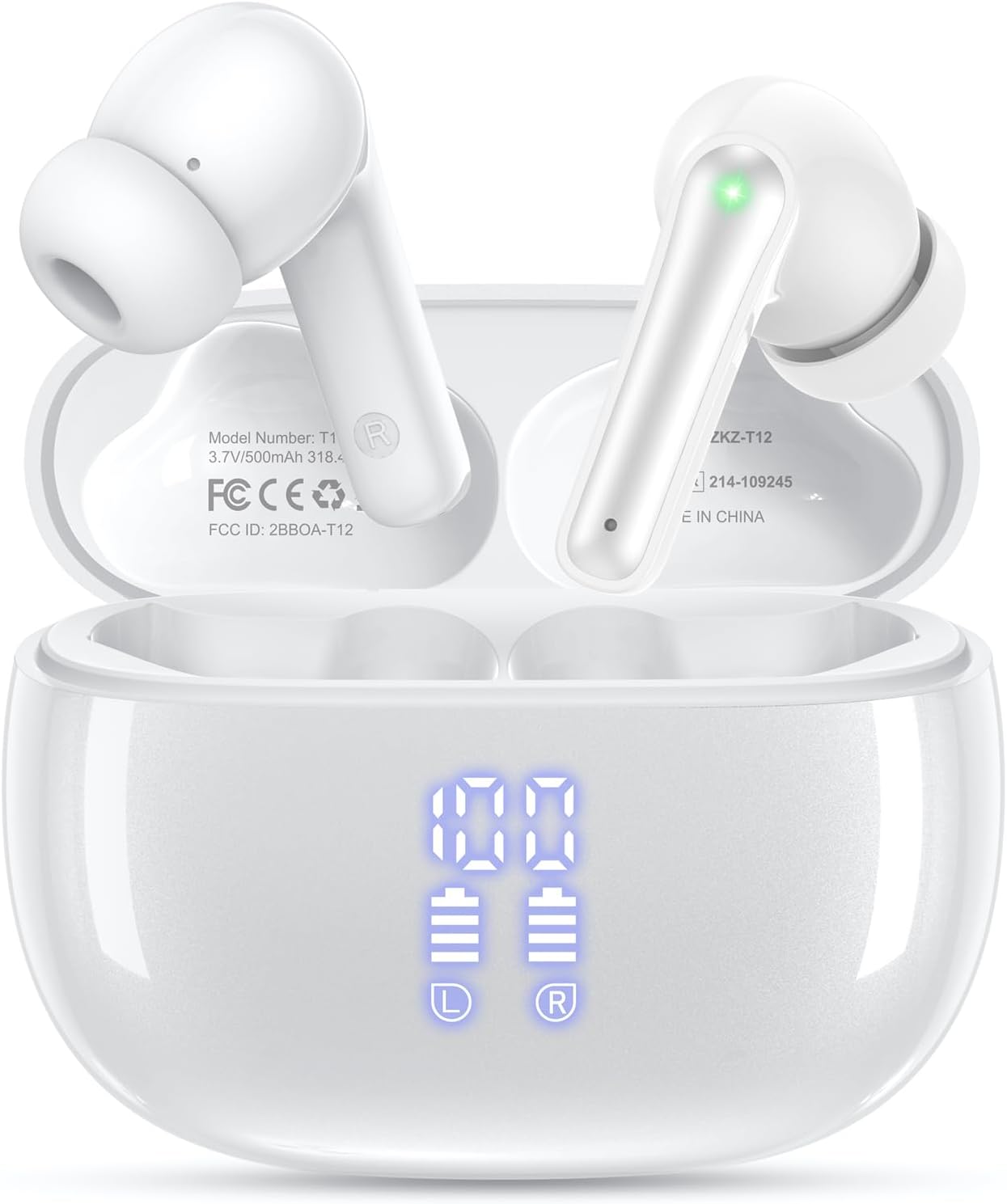 Amazon.com: HUIFU Ear Buds Wireless Earbuds - Bluetooth Headphones 40H ...