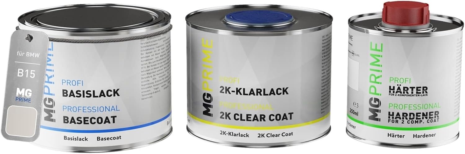 MG PRIME Car paint Set can ready-to-spray for BMW B15 / NB5 Light White ...