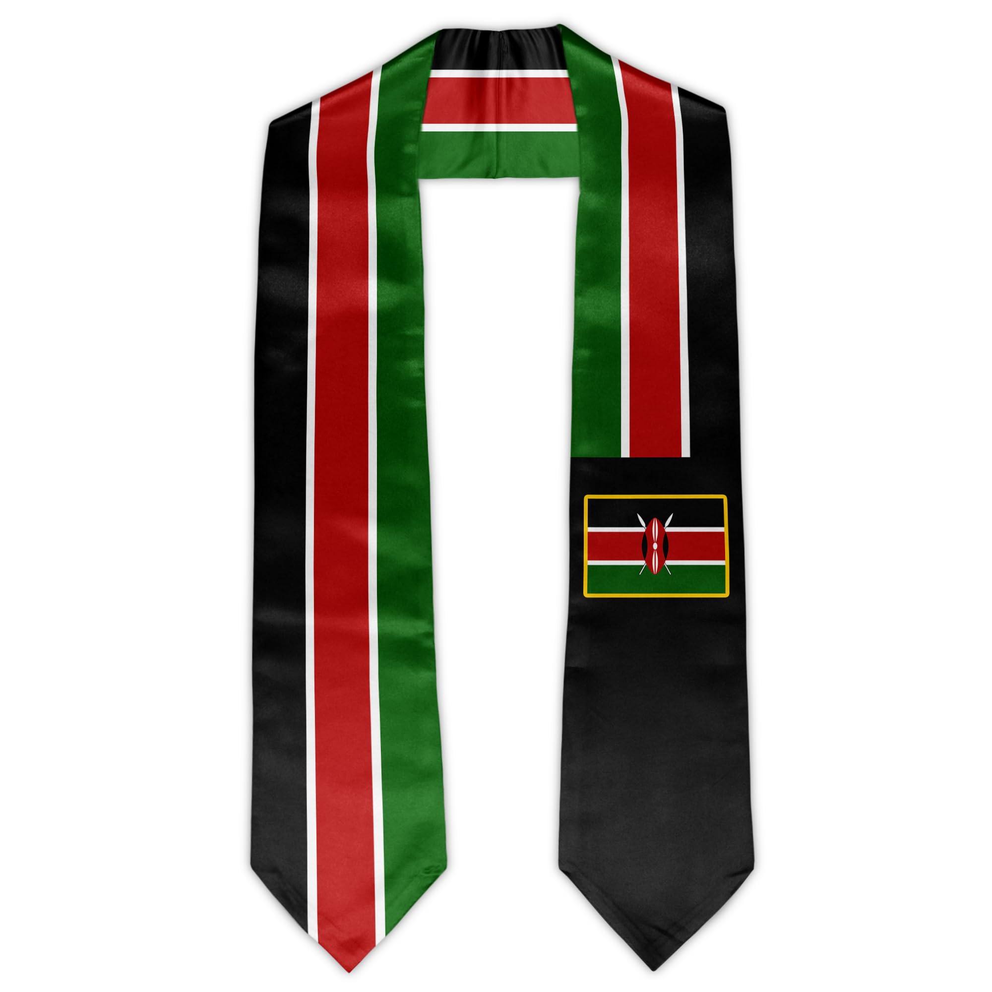 Snapklik.com : Kenya Flag Graduation Stole Sash Unisex Adult Kenyan ...