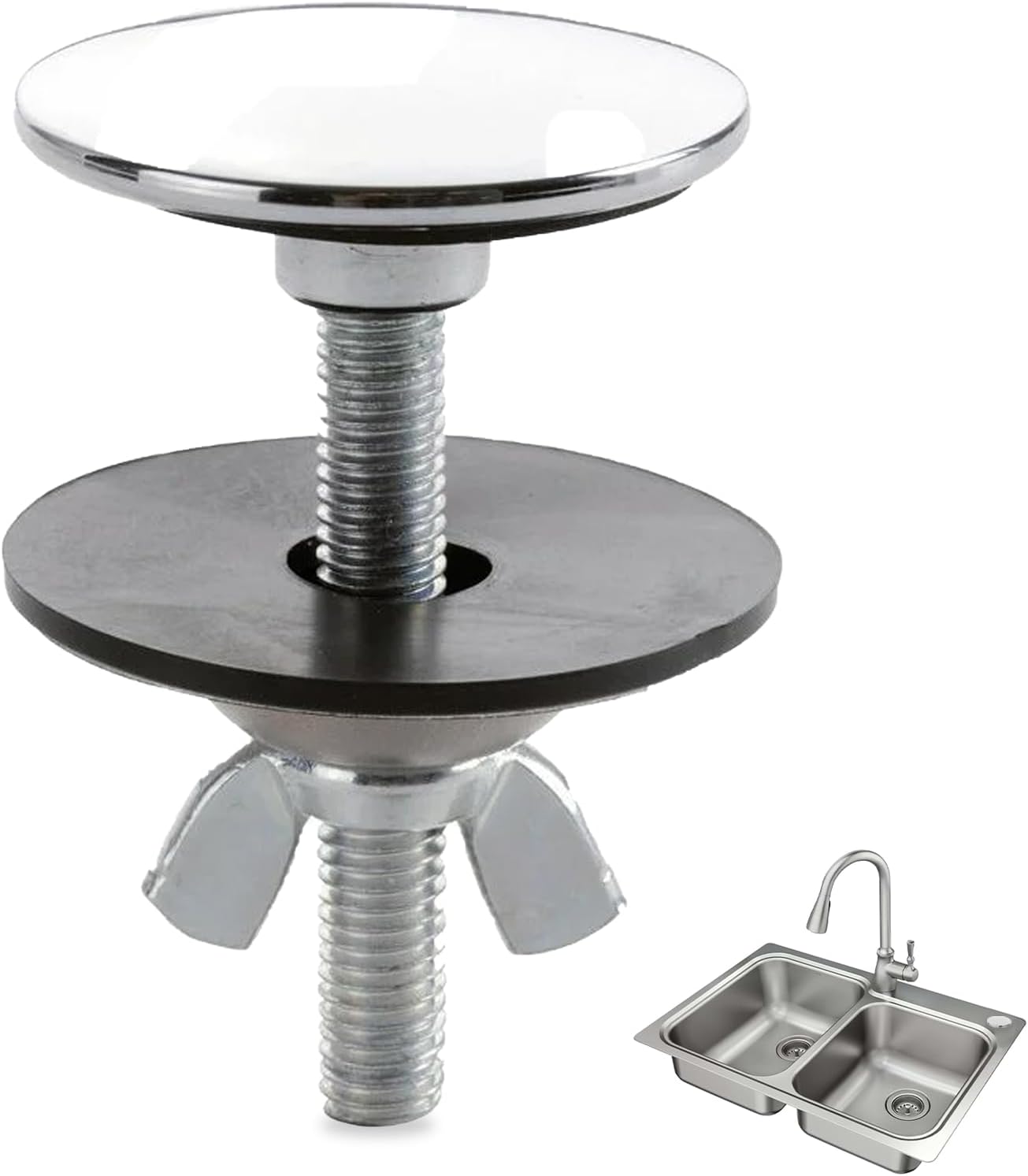 Stainless Steel Sink Blanking Cap, Tap Hole Stopper - Keeps Kitchen ...
