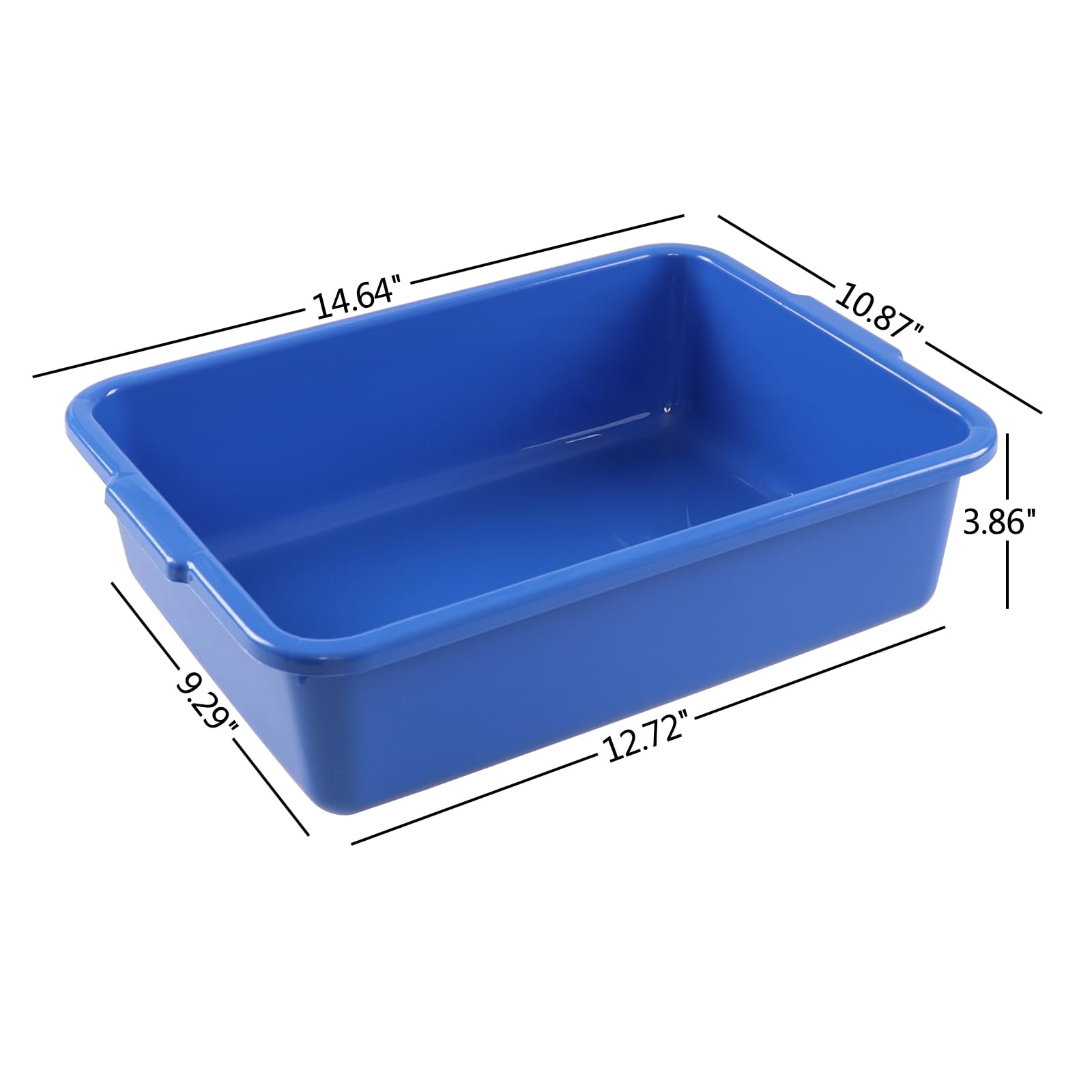 Snapklik.com : Pekky 5-Pack 8 L Commercial Bus Tubs