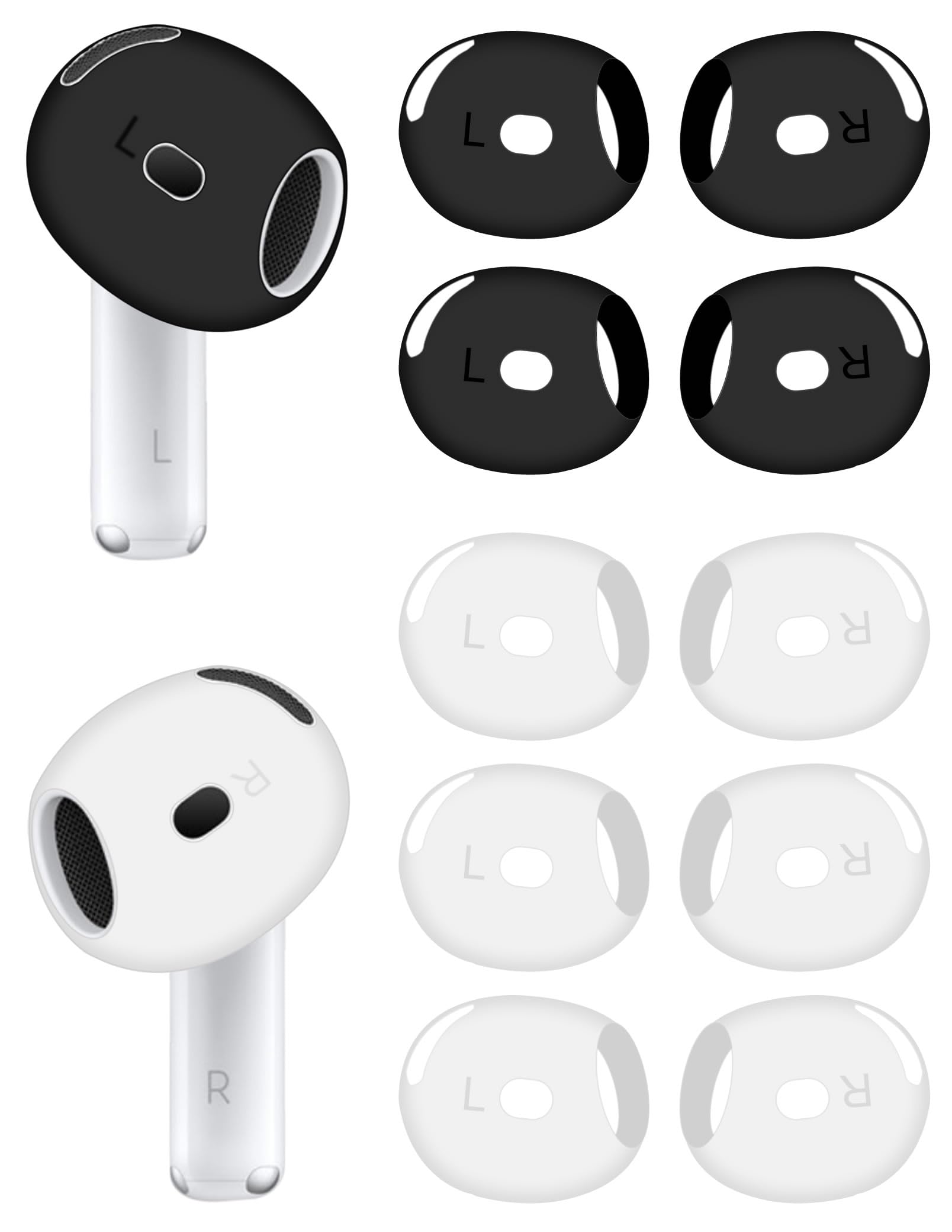 Amazon.com: A-Focus [ Fit in Case ] Ear Tips Compatible with AirPods 4 ...