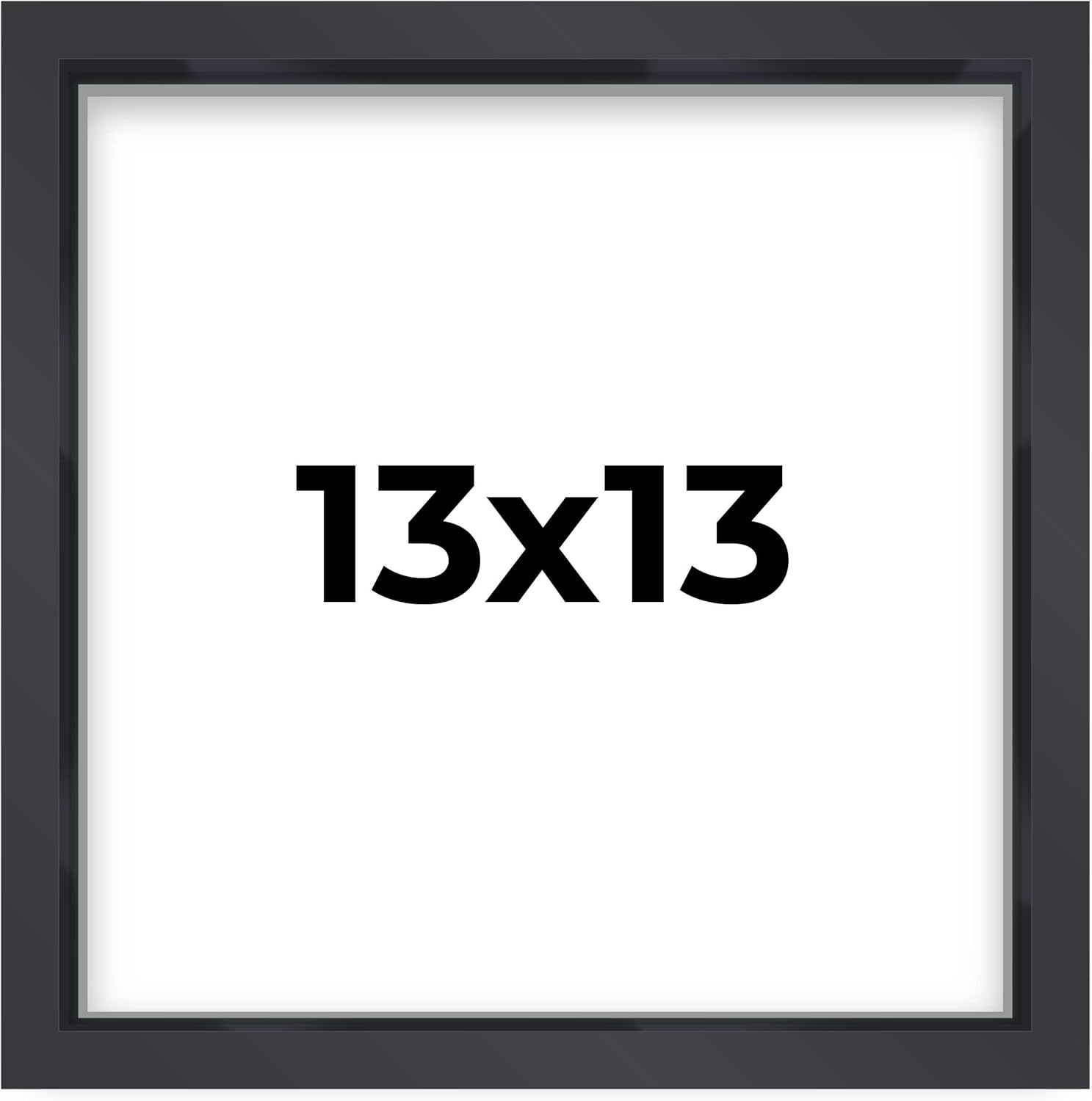 Amazon.com - 13x13 Shadow Box Frame Contemporary Black Finish | 3/4 ...