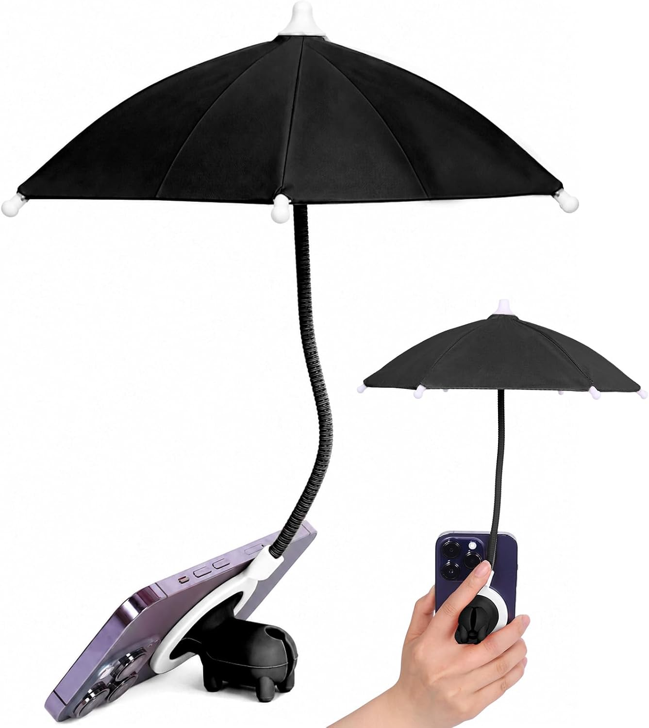 Amazon.com: LKMXD Cell Phone Umbrella for Sun, Magnetic Adjustable ...