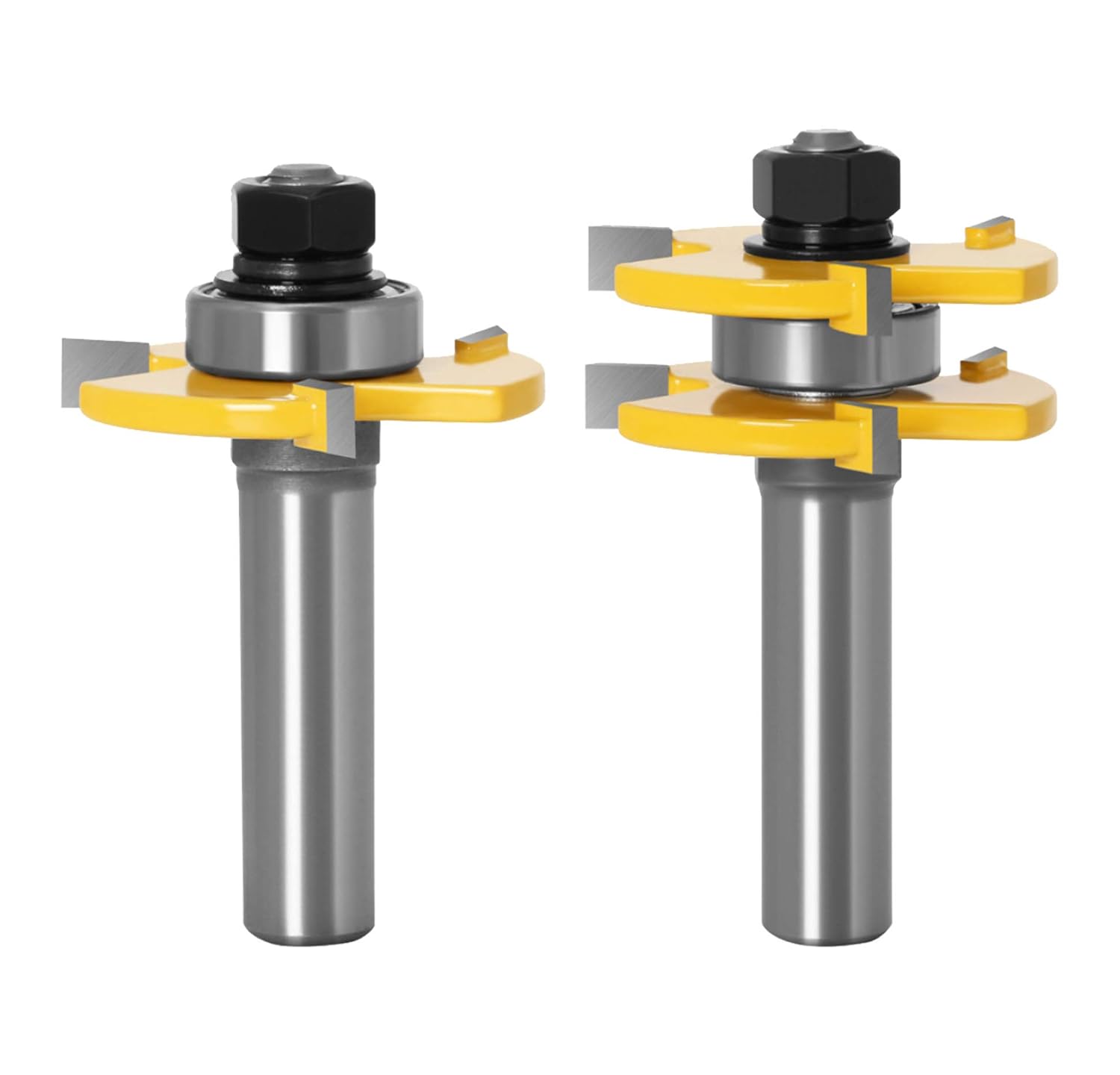 Tongue & Groove and U-Notch Router Bit Set 1/4" Shank Wood Milling for ...