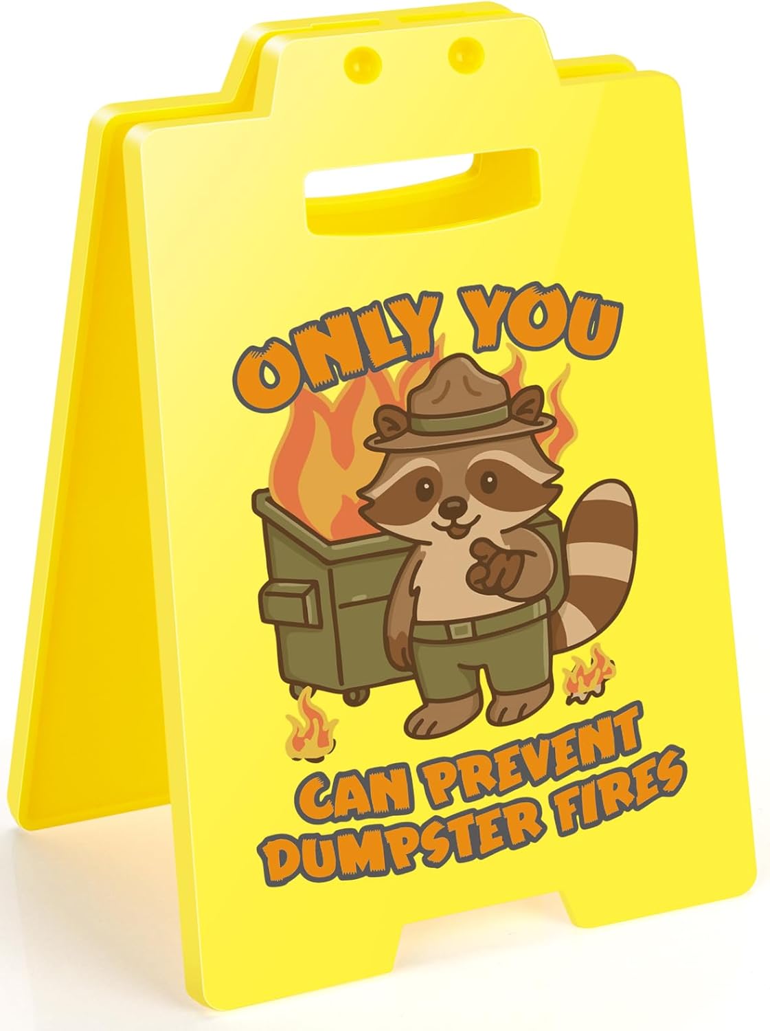 Amazon.com: Funny Dumpster Fire Desk Sign - Only You Can Prevent ...