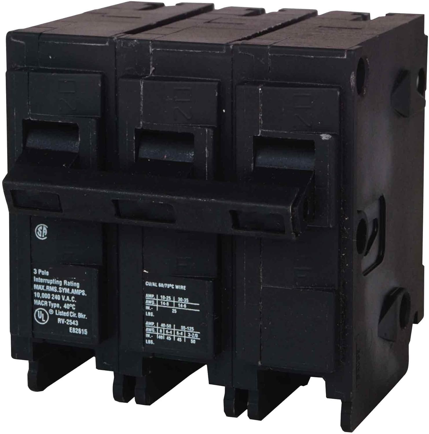 MP330KH 30-Amp Three Pole 22kA Type MP-HT Circuit Breaker - Ground ...