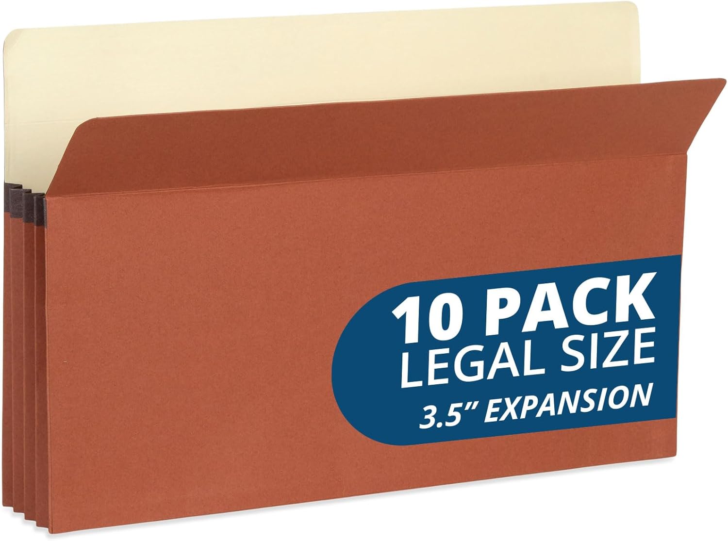 Amazon.com : Blue Summit 10 Redwell Folders Legal Size, Brown Accordion ...