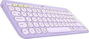 Logitech K380 Keyboard - Lavender : Amazon.co.uk: Computers & Accessories