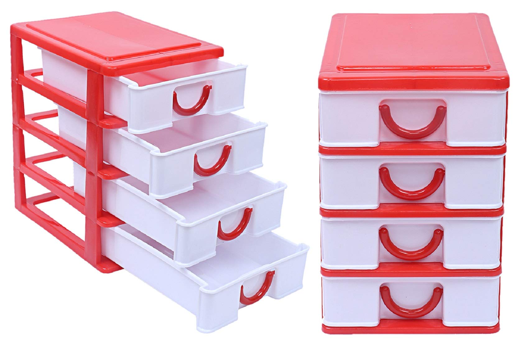 Kuber Industries Storage Cabinet Box, (Red, Standard Size - 5.51 x 7.08 ...